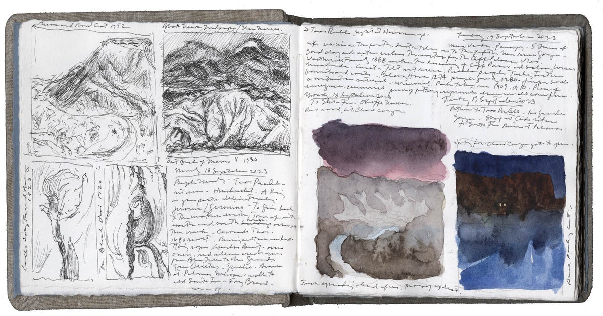 Pen Sketches after O'Keeffe and Two Studies of Western Landscapes | Charles Ritchie
