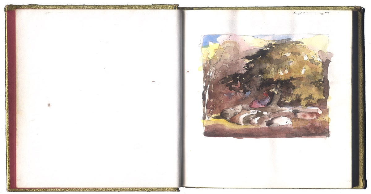 Study after a watercolor by Samuel Palmer | Charles Ritchie