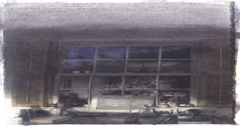 Self-Portrait with Drawing and Lens | Charles Ritchie